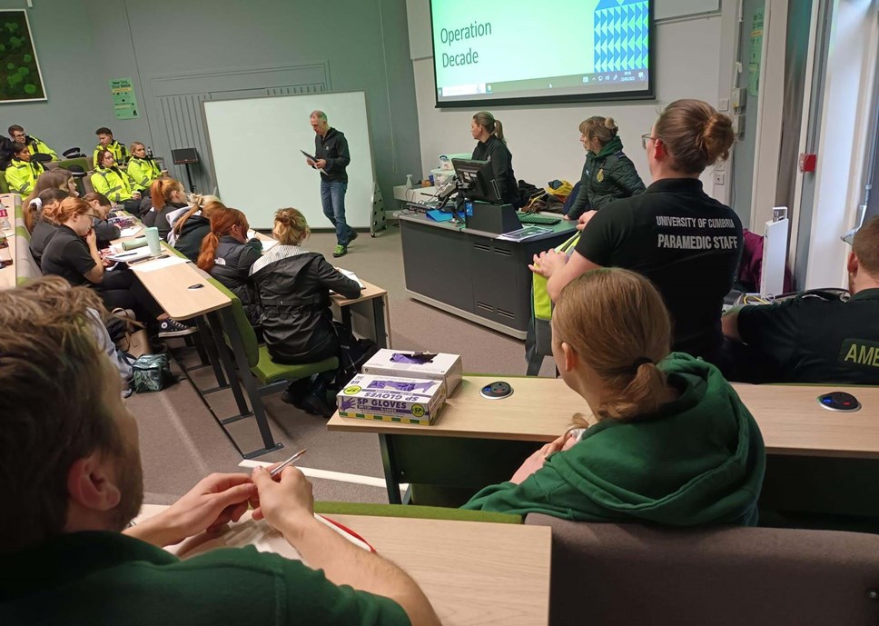 The emergency response teams are briefed in the incident control room ...