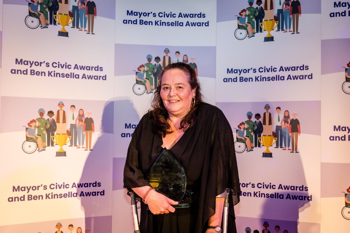 Mayor's Civic Awards 2024 - Caroline Benford | Islington Council News Mayor's Civic Awards 2024 - Caroline Benford | Islington Council News