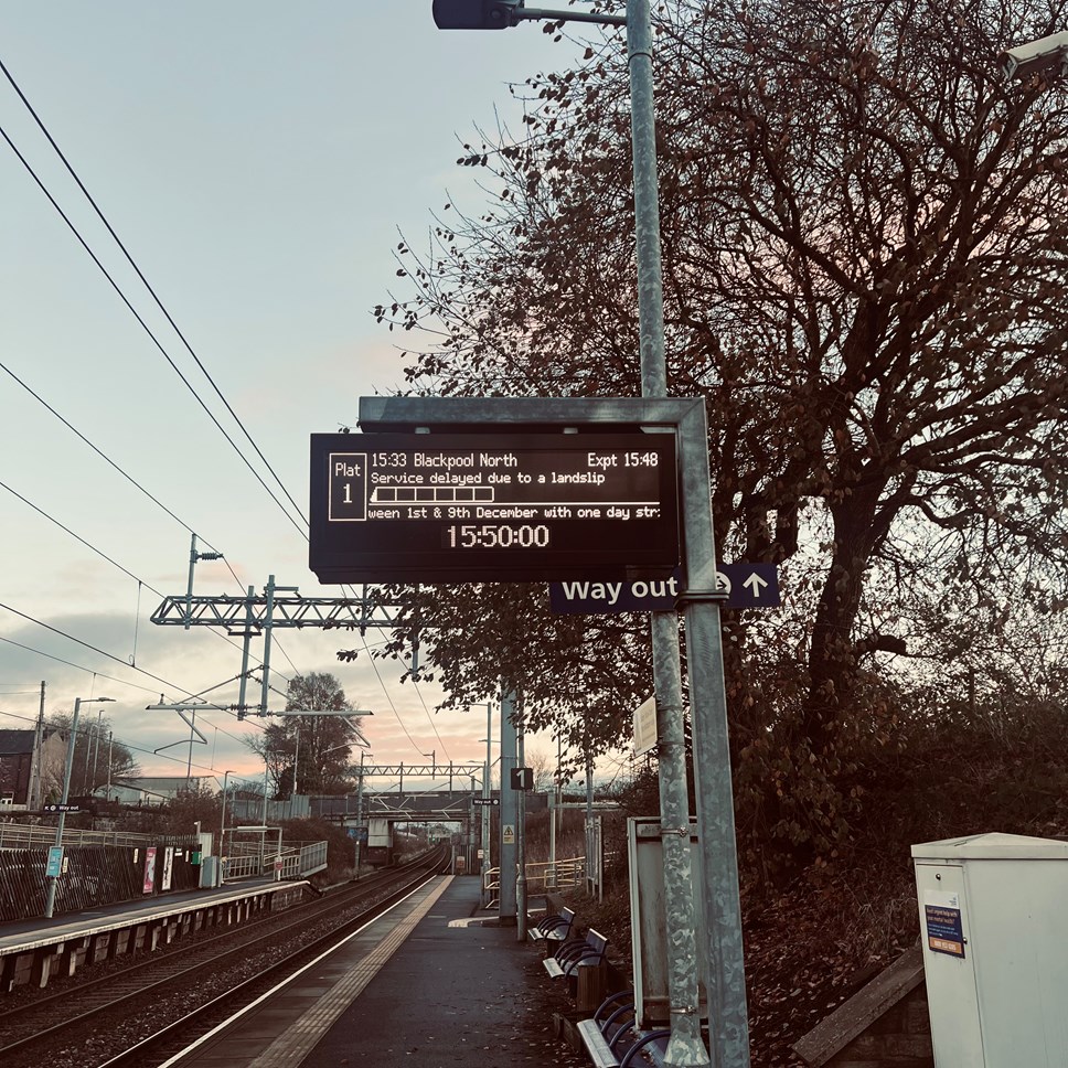 This image shows the new LED customer information screens (3 ...