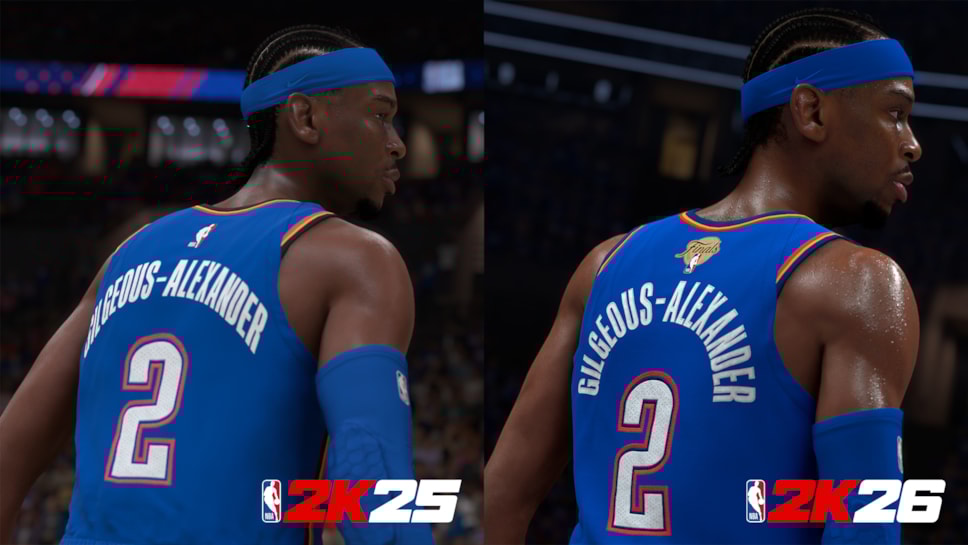 NBA 2K26 Presentation SGA Curved Ultra-fine Stitching Side-by-Side | 2K ...