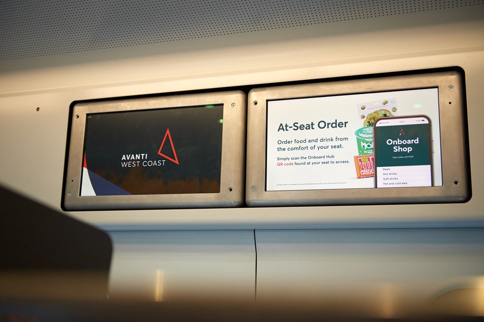 Onboard Shop Display - Refurbished Pendolino | Avanti West Coast News