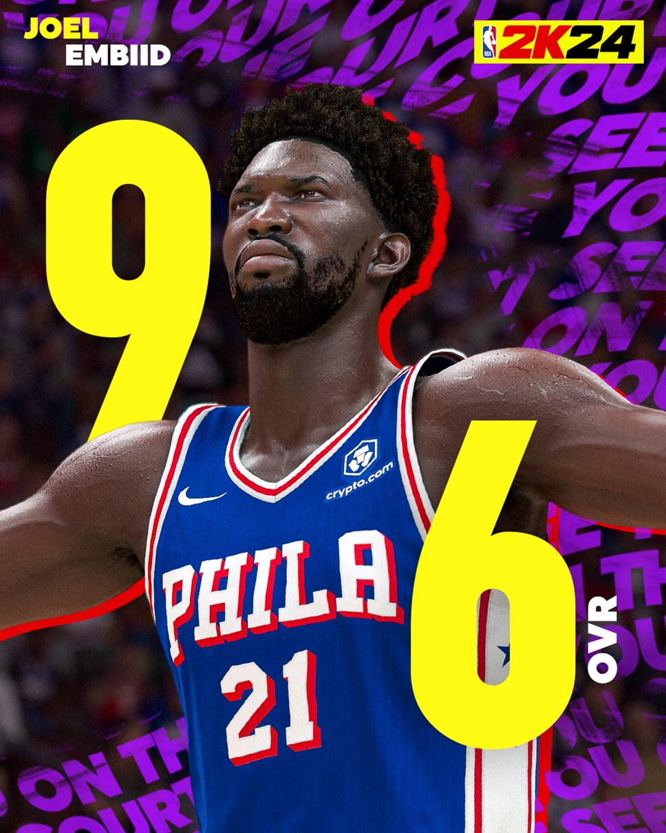 NBA 2K24 Ratings Reveal Embiid | 2K Newsroom