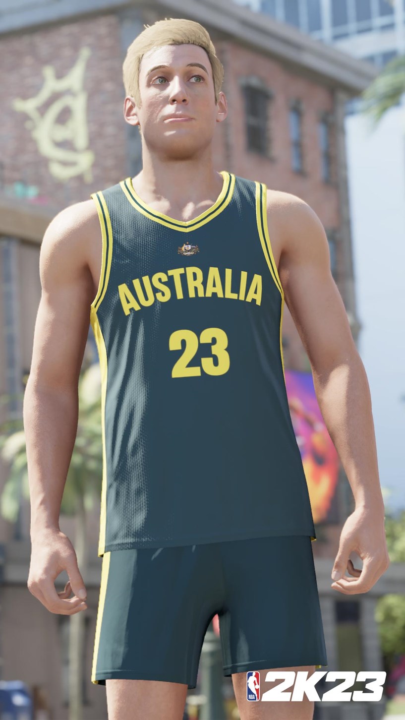 08 24 NBA 2K23 National Team Jerseys 2K Day Countdown AUS FRONT ...
