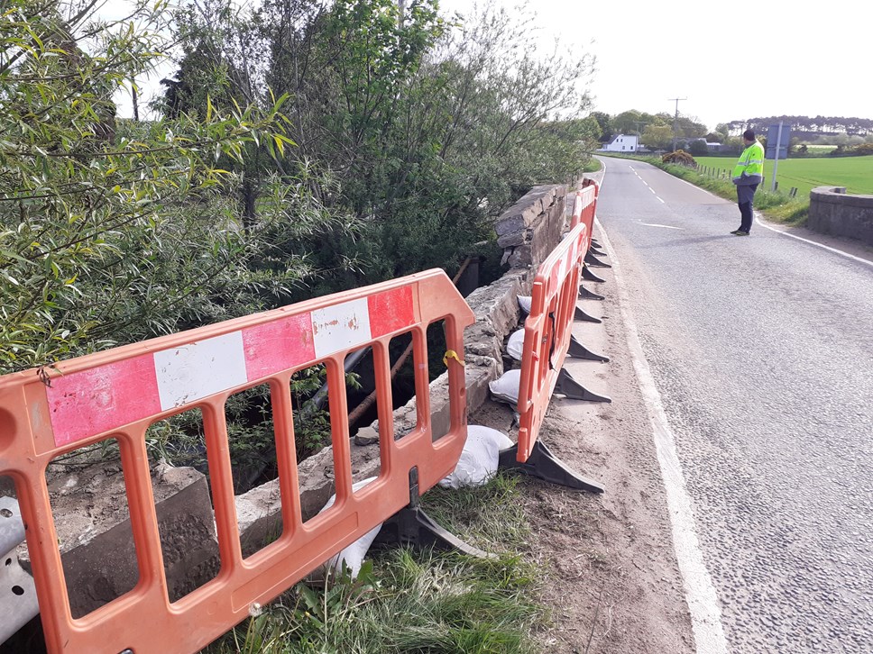 Pittendreich bridge barriers | Moray Council News
