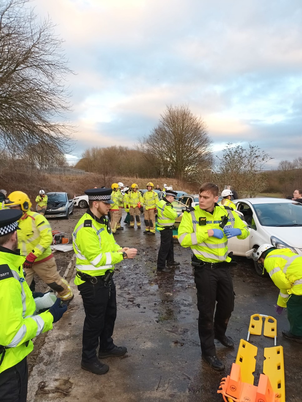 EX Green Fledgling RTC Police Fire Day 1 2023 | University of Cumbria News
