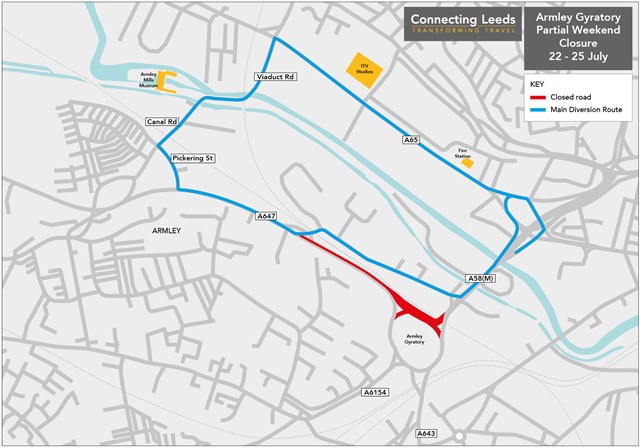 Gyratory diversion map 2 on A4 (A)