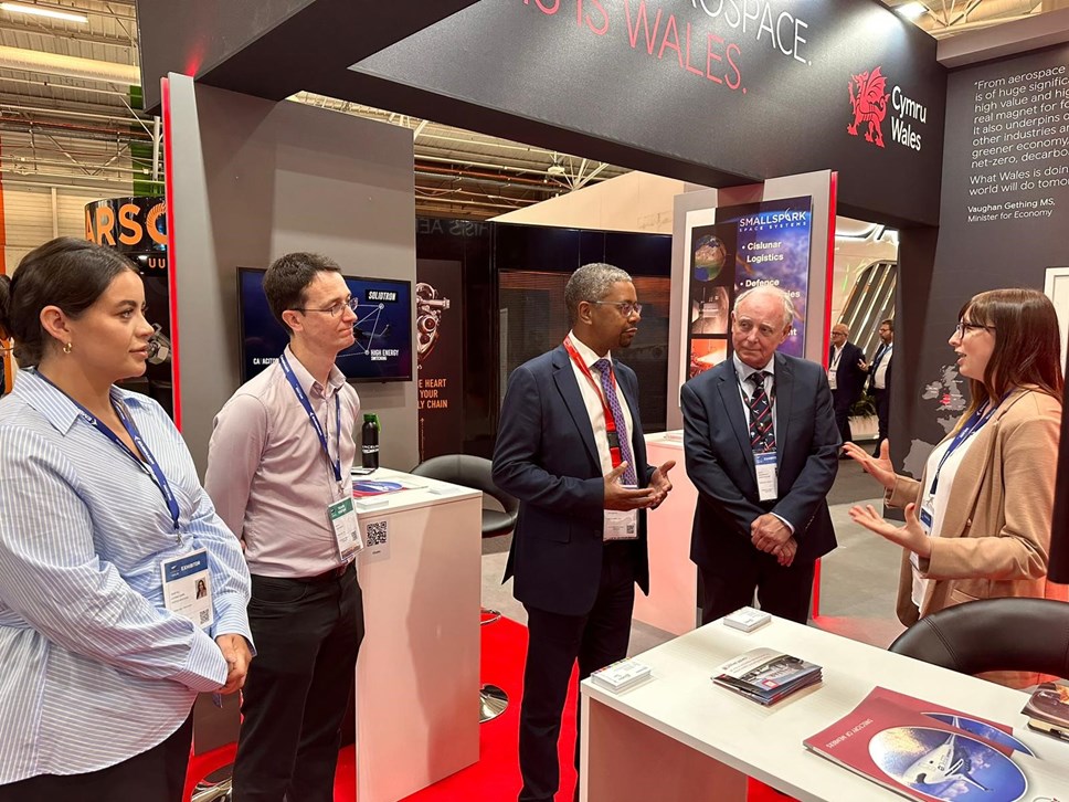 Economy Minister at Wales Stand, Paris Air Show 2023 1 | Welsh ...