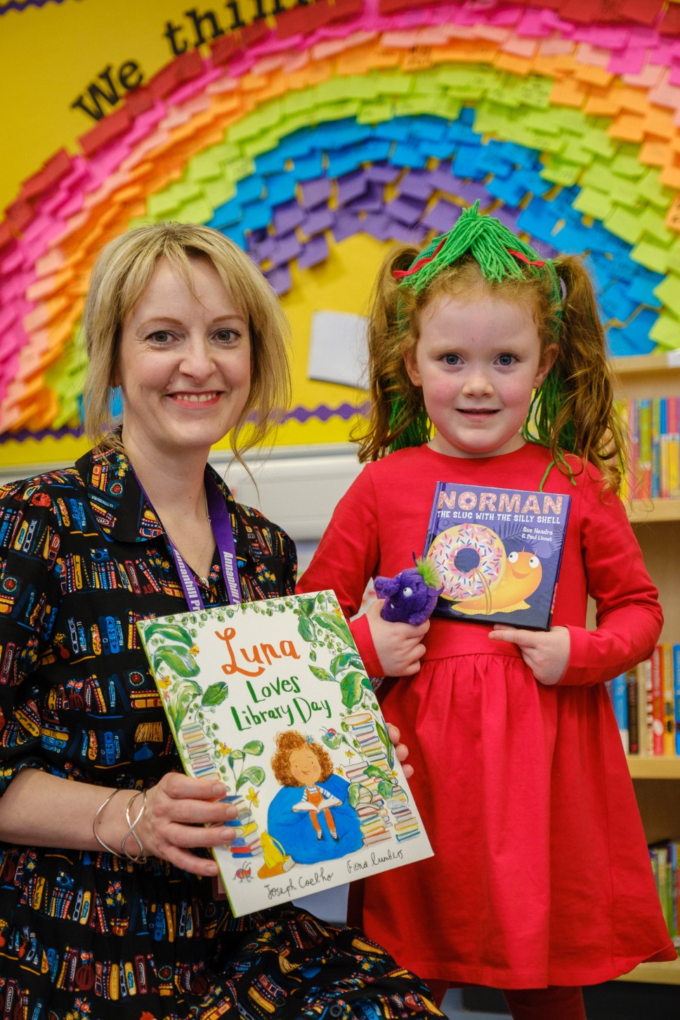 Parent helper Katherine Duff with Flora | East Ayrshire Council News