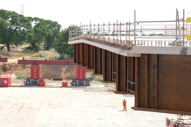 M42 first bridge installation August 2020