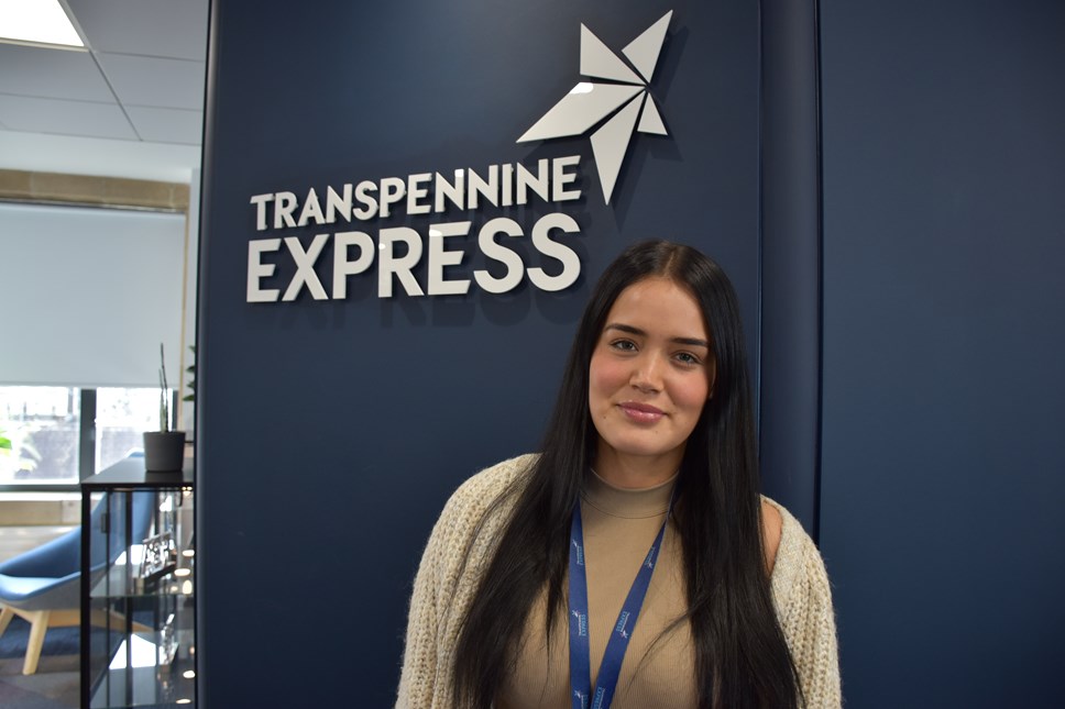 Leah Brook who now holds a full-time role at TransPennine Express ...