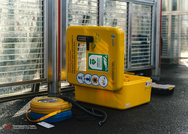 New defibrillator saves life at Cardiff Central station