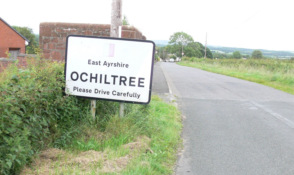 Ochiltree sign | East Ayrshire Council News