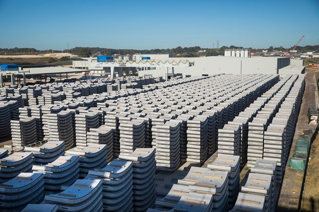 Chiltern tunnel segment storage yard at the South Portal October 2022 49178