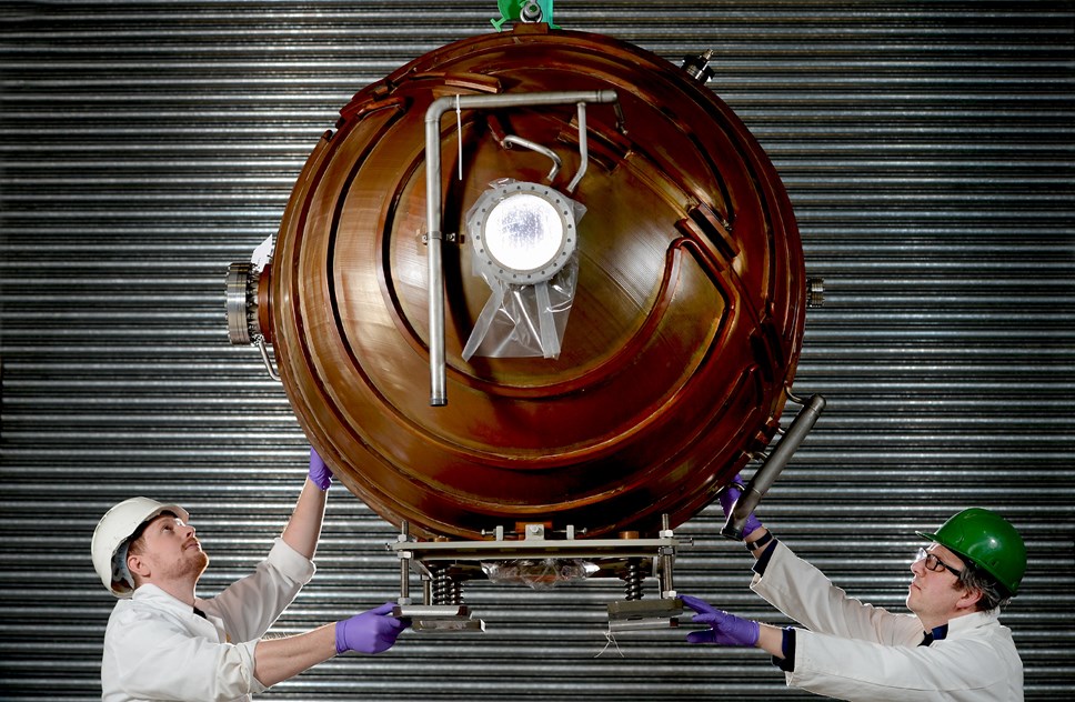 Cern copper cavity at the National Museums Collection Centre. Photo ...