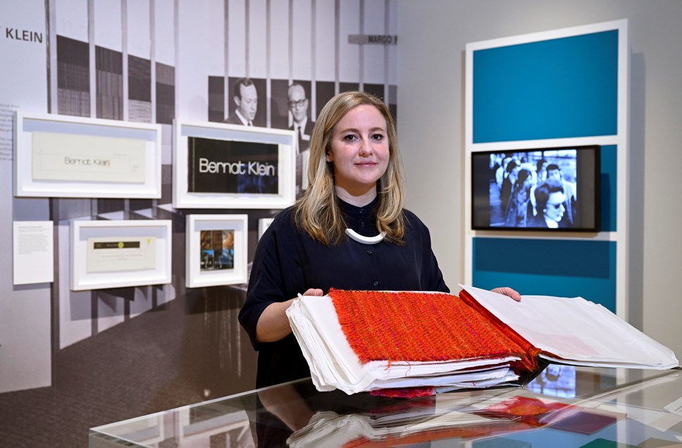Curator Lisa Mason in Bernat Klein Design in Colour at the National ...