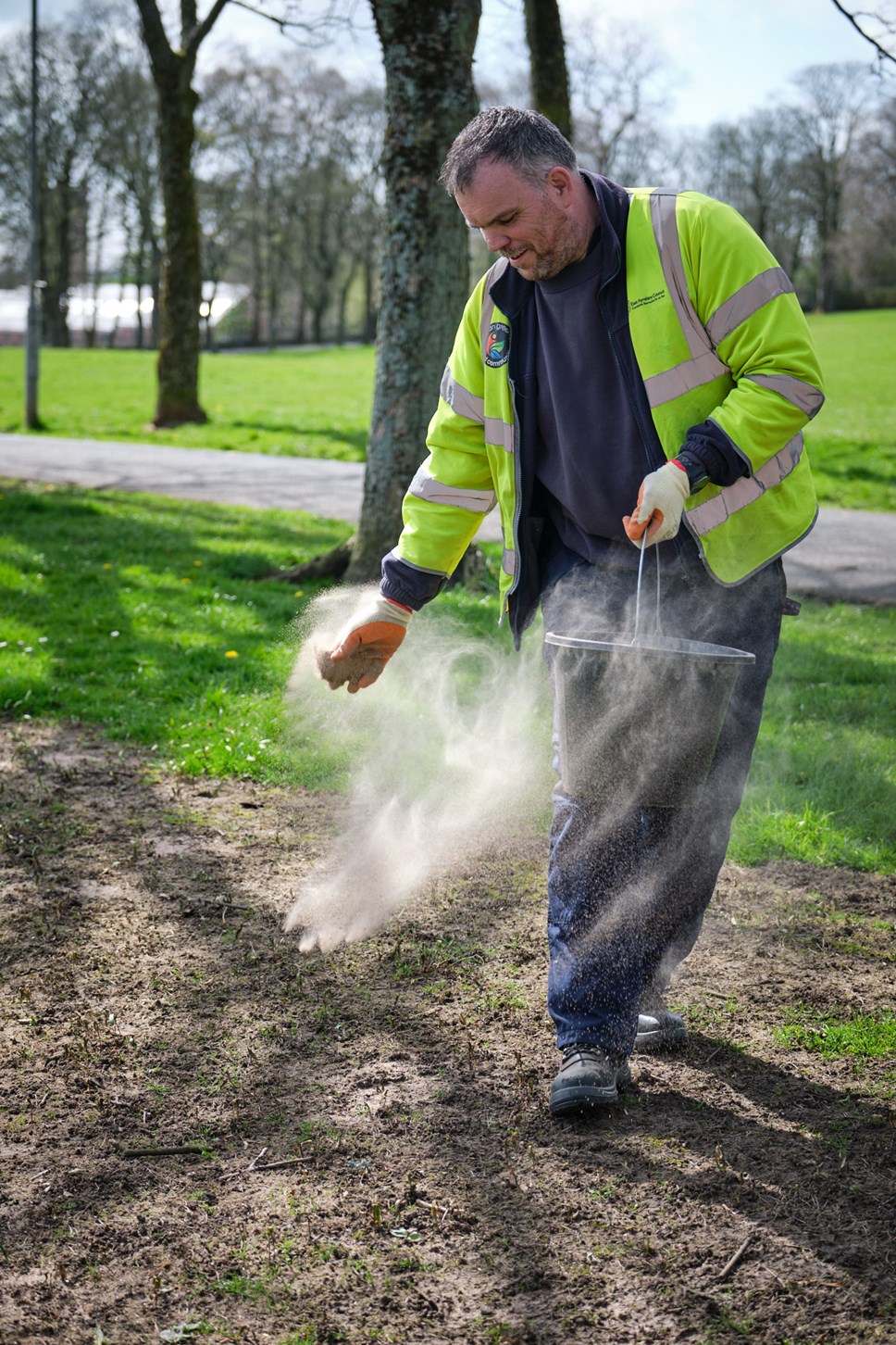 Sowing wildflower seeds | East Ayrshire Council News