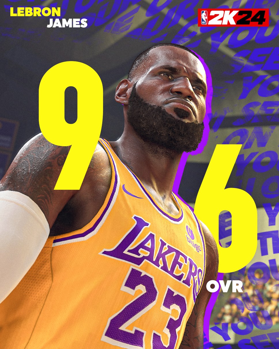 NBA 2K24 Ratings Reveal LeBron | 2K Newsroom