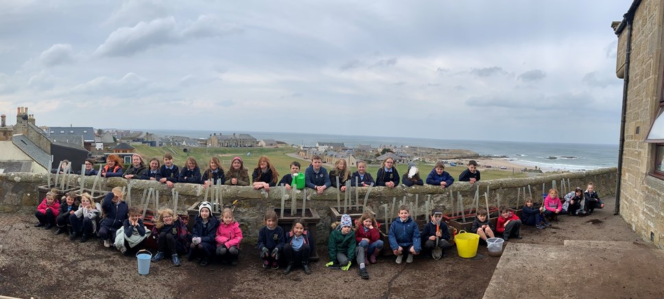 Hopeman Primary School jubilee tree planting-2 | Moray Council News