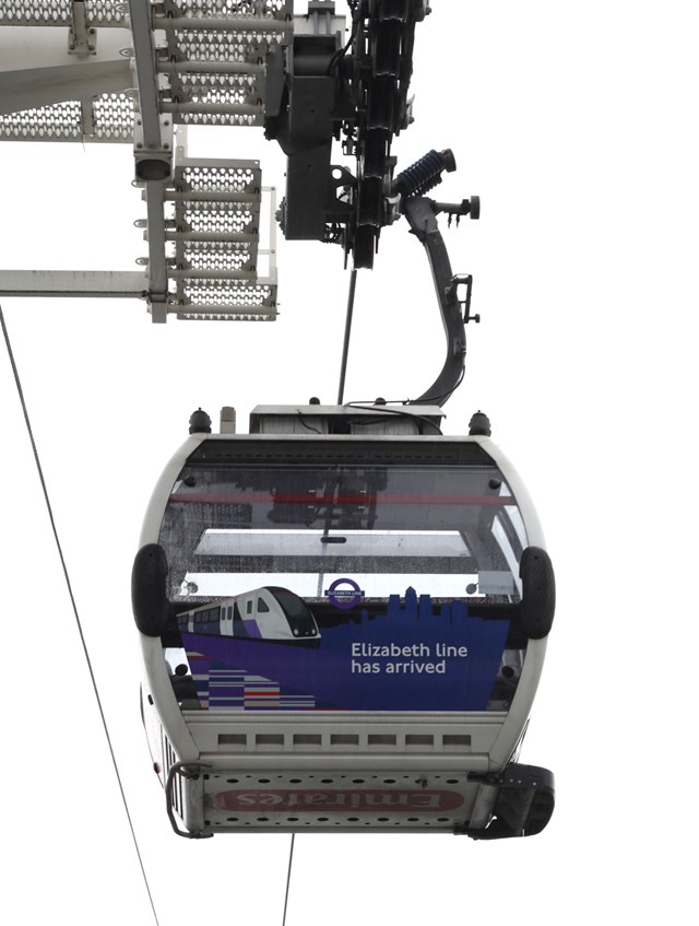 TfL Image - Wrapped Emirates Air Line gondola