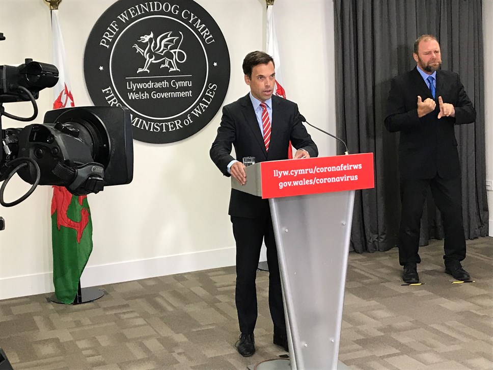 Ken Skates press conference | Welsh Government News