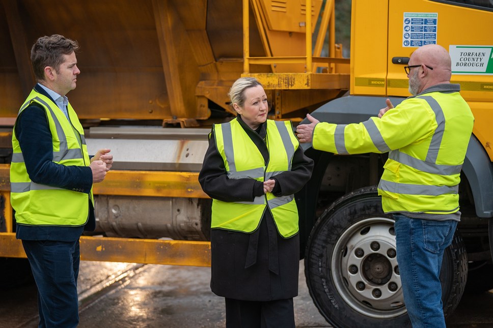 Finance Minister with Leader of Torfaen Council, Anthony Hunt | Welsh ...