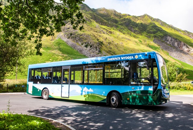 The local bus ideal for exploring Eryri National Park