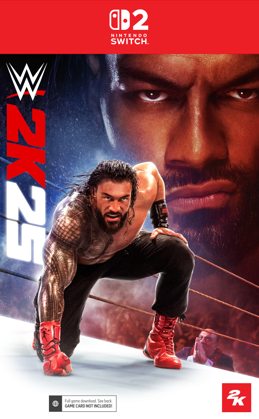WWE 2K25 Standard Edition Switch 2 Box Art No Rating | 2K News
